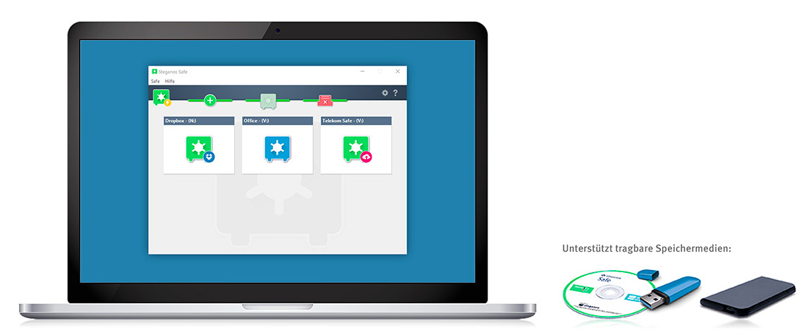 Steganos Daten-Safe - sensible Daten sicher verschlüsseln